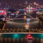 Guangzhou Night Tour: CantonTower, Dinner, Pearl RiverCruise - The Walk Across Haixin Bridge and the Modern Skyline