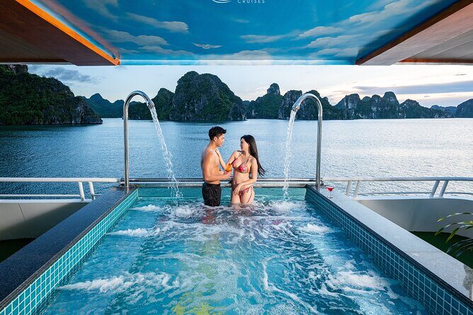 Hanoi: Halong Bay Luxury Cruise with Lunch, Jacuzzi, Sunset Party - Itinerary Breakdown