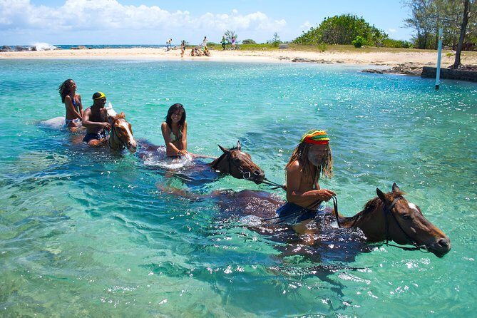 Horseback Ride n Swim and Green Grotto Adventure Tour from Falmouth - A Jamaican Lunch — Jerk and Refreshing Drinks
