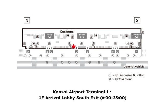 Japan Unlimited SIM Card + Godzilla sticker | Kansai Airport - Detailed Breakdown of the Pickup Location and Process