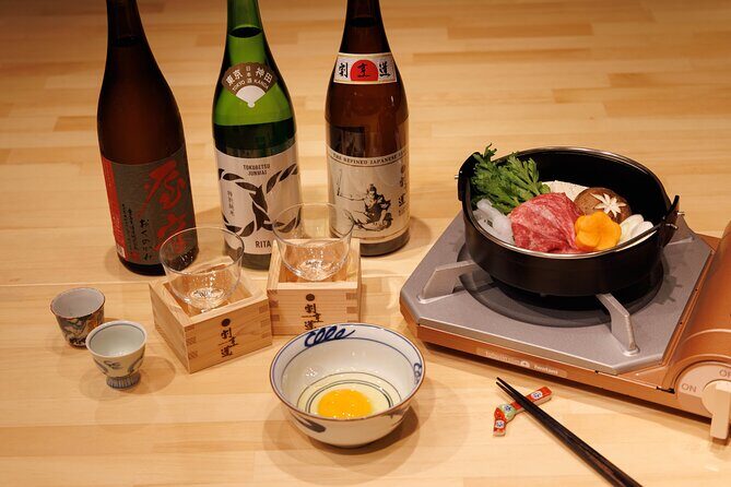 Japanese Sake Tasting & Wagyu Sukiyaki Cooking Class in Tokyo - What’s Included and What’s Not
