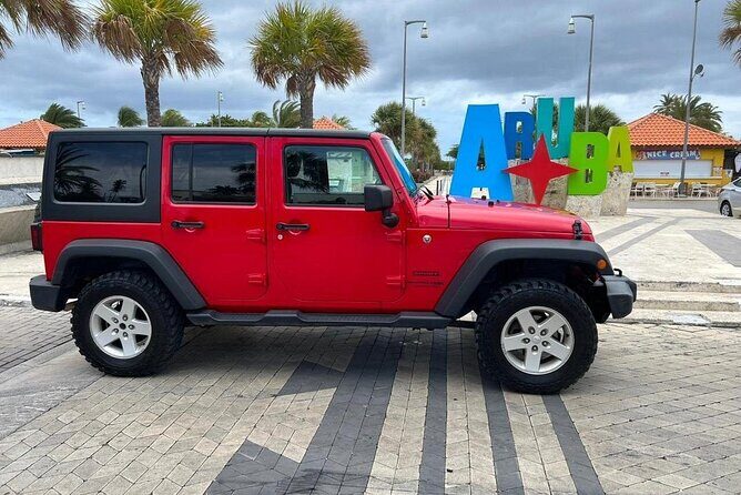 Jeep Wrangler 4 Door HardTop Rental in Aruba - The Pickup and Drop-off Experience