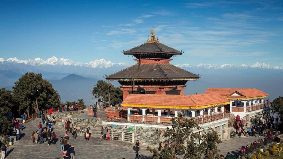Kathmandu: Chandragiri Hill Cable Car Ride with Temple Visit - Visiting the Temple and the Surroundings