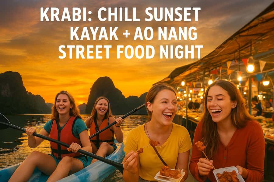 Krabi: Mirror Lake Golden Hour Kayak & Ao Nang Night Market - What to Expect on the Tour