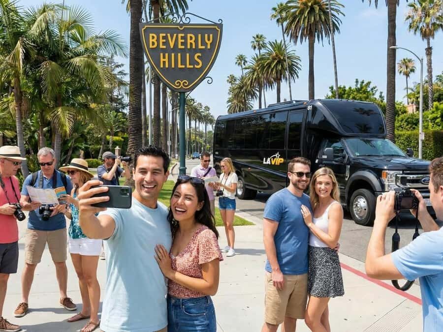 LA, Hollywood with Beverly Hills and Beach Tour with Pickup - Transportation & Group Experience