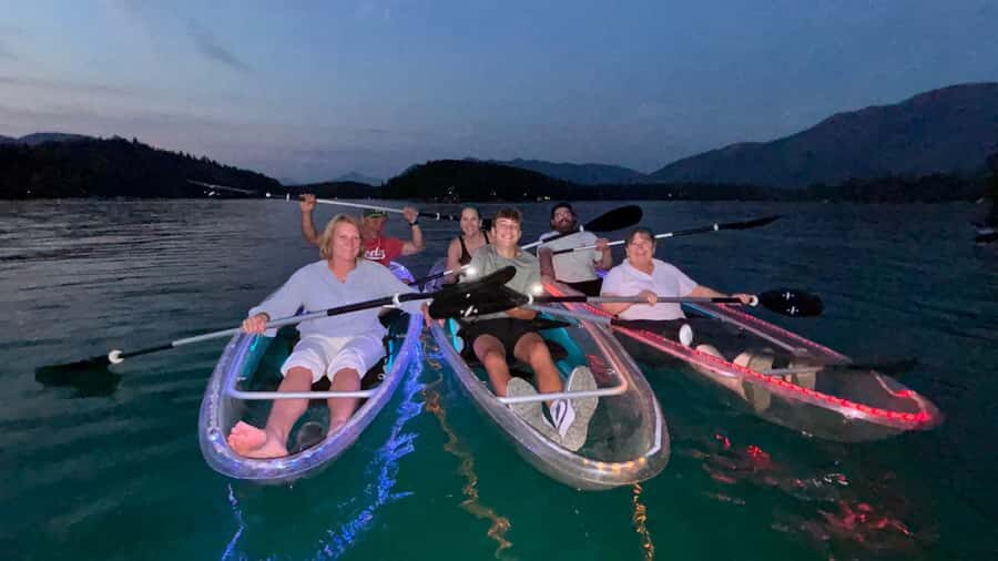 LED Illuminated Sunset Clear Kayak Tour //Kalispell, MT// - The Experience of a Lifetime or a Relaxing Retreat?