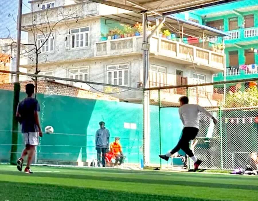 Local Football Game with Young Nepali Youths - What the Experience Looks Like