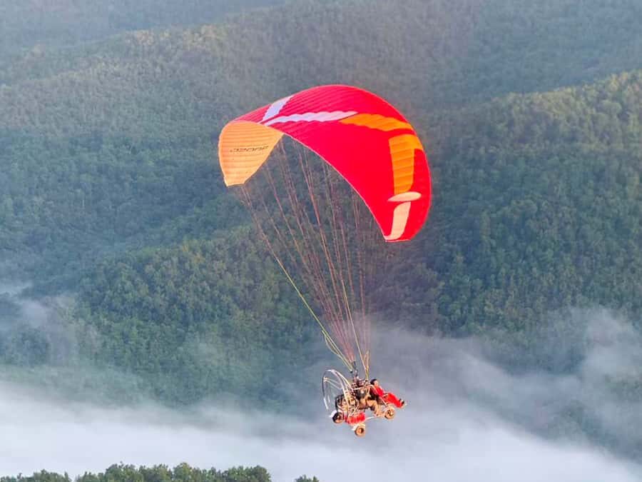 Luang PrabangParagliding Flight with Hotel Pickup - The Flight Path and Highlights