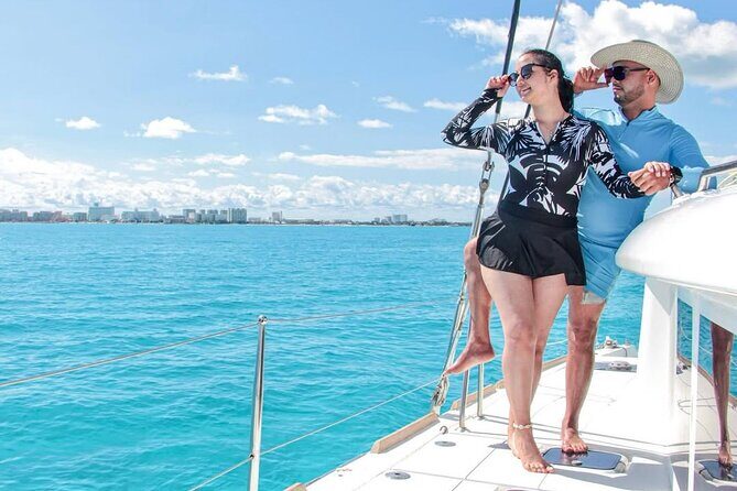 Luxury Catamaran to Isla Mujeres All Inclusive Open Bar Buffet - Setting Sail on a Luxurious Caribbean Adventure