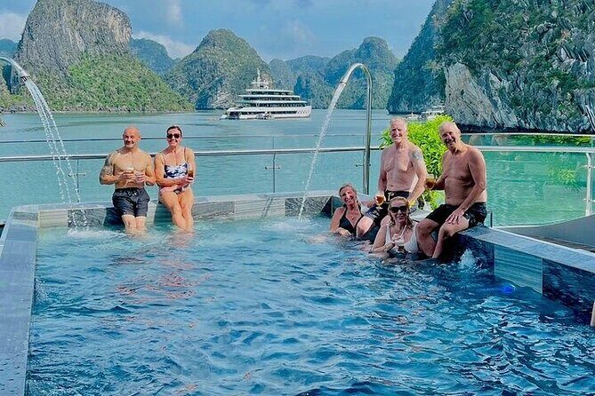 Luxury Modern Cruise Through Halong, Lan Ha Bay with Savory Lunch - Transportation, Duration, and Group Size