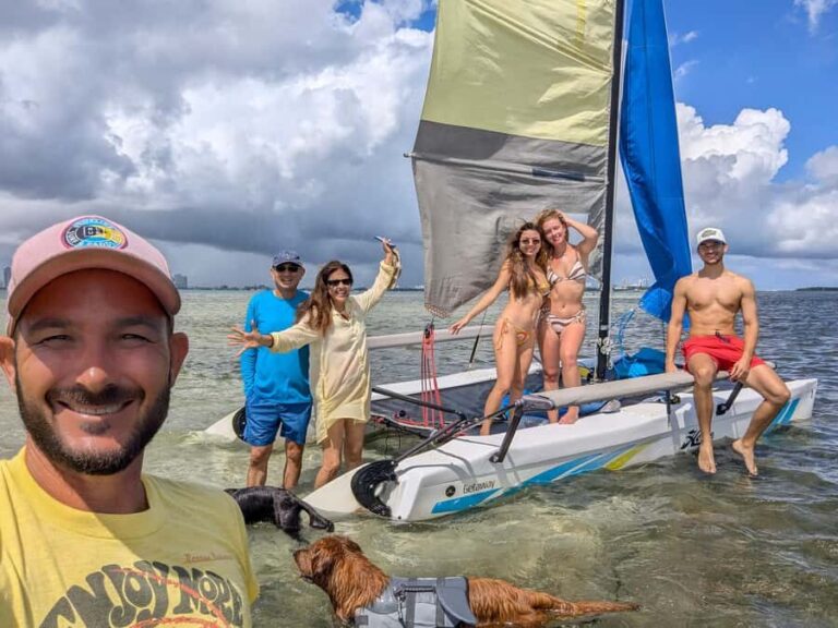 Miami: Hobie Cat Getaway Rental at Hobie Beach - The Itinerary in Detail