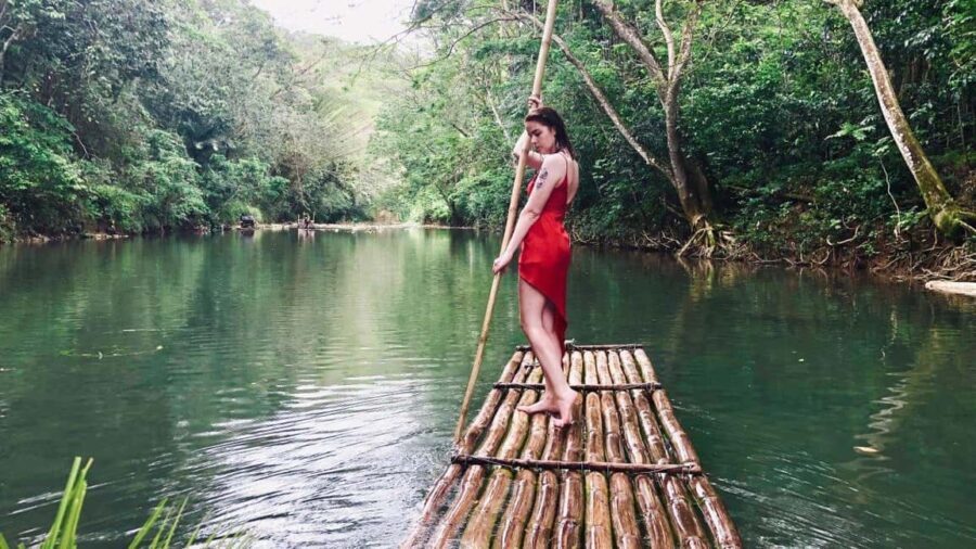 Montego Bay: Private Bamboo Rafting with Limestone Massage - The Itinerary in Detail