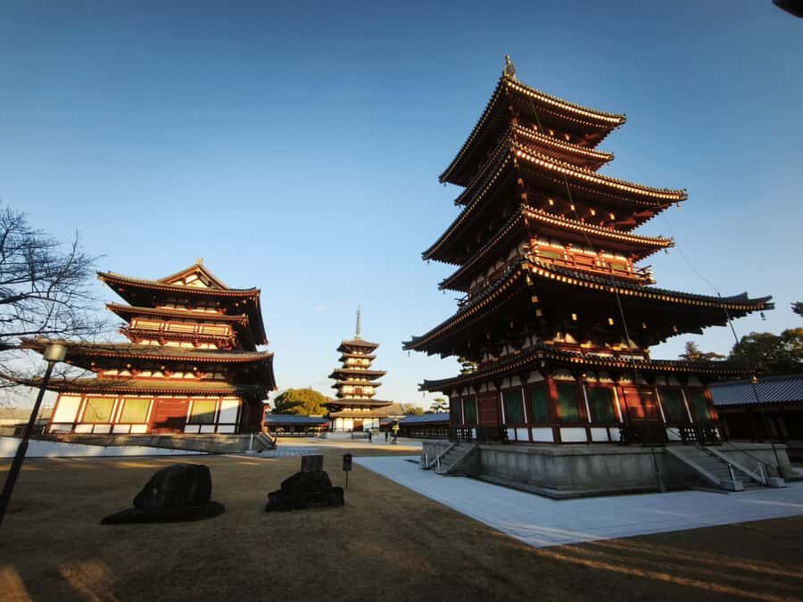 Nara: Yakushiji Temple, Sweets, and Indigo Dyeing Tour - Yakushiji Temple and Sutra Copying