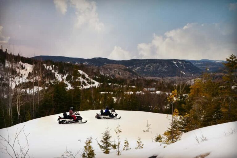 Near Tadoussac: Mont Valin and Saguenay Fjord Mini Snowmobile Raid - What Makes This Tour Stand Out
