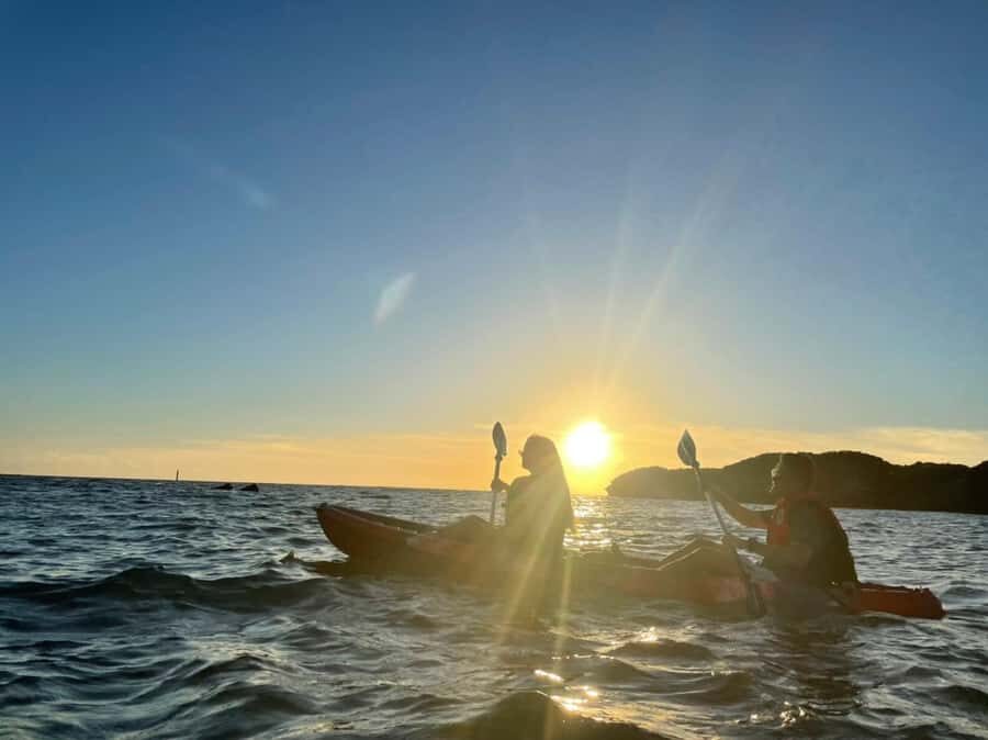 Okinawa: Beautiful Sunset Kayak Tour with Photos - Detailed Breakdown of the Itinerary