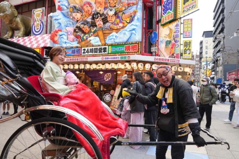 Osaka: Kimono Rental and Rickshaw Ride in Shinsekai - The Breakdown of the Experience