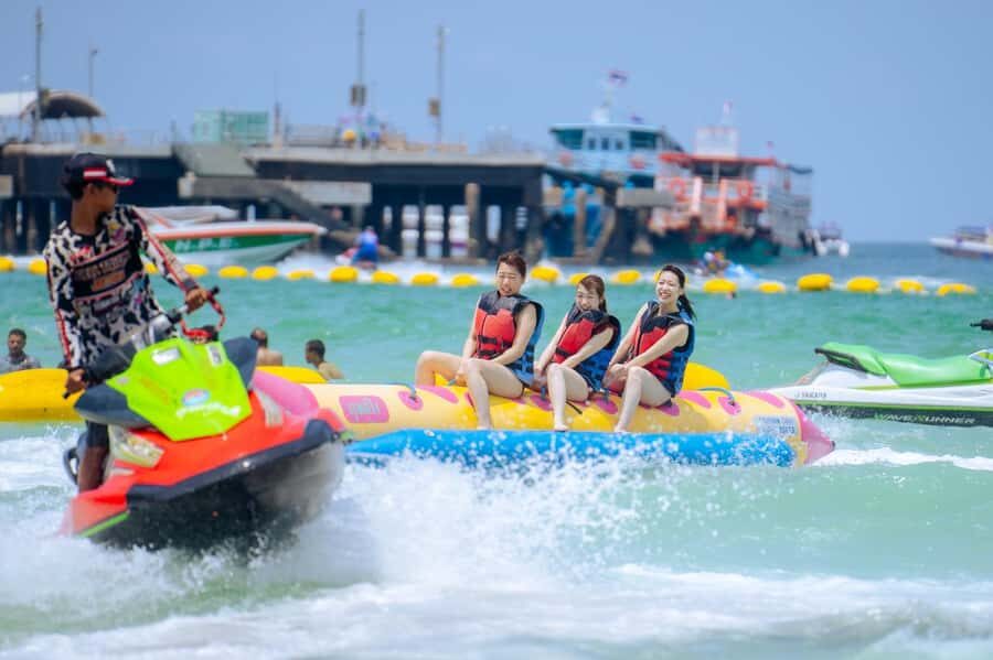 Pattaya: Coral Island Speedboat Tour with Indian Buffet - Coral Island: Sun, Sand, and Water Sports