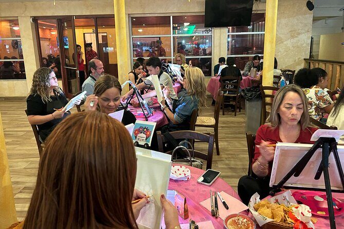 Puerto Rico Art and Wine Dinner with One Way Transportation - The Painting Experience: Sip, Create, Mingle