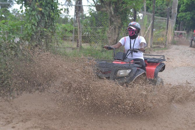 Punta Cana Adventure: Offroad 4x4 ATV - Cave and Macao Beach Dip - The Offroad Adventure: Maneuvering Through Dominican Roads