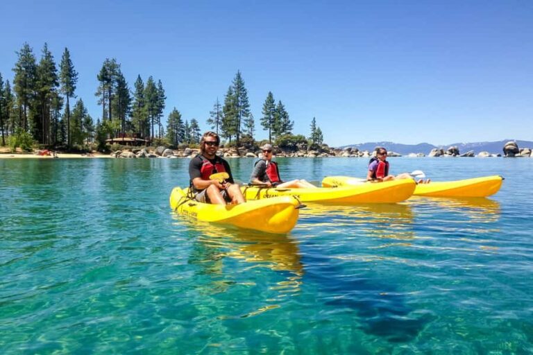 Sand Harbor Kayak Tour in Lake Tahoe - Exploring the Itinerary: What to Expect on Your Kayak Day