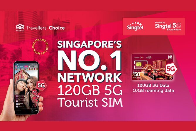 Singapore Singtel Best 5G/4G Tourist SIMs with SG Transport Card - Authentic Feedback from Travelers