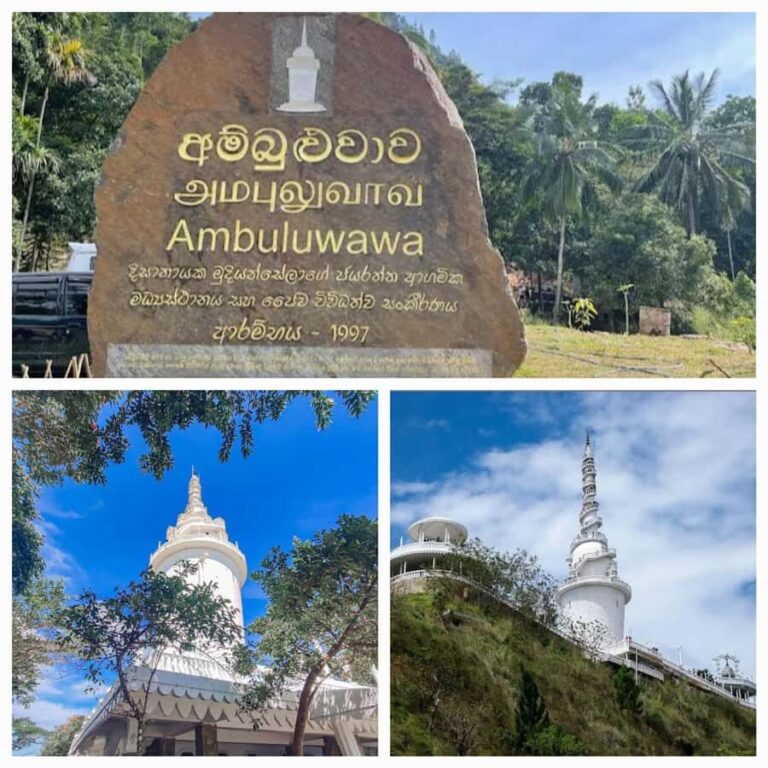 Sri Lanka kandy city by Tuk-Tuk with Ambuluwawa Tower - Scenic Mountain Roads and Village Life