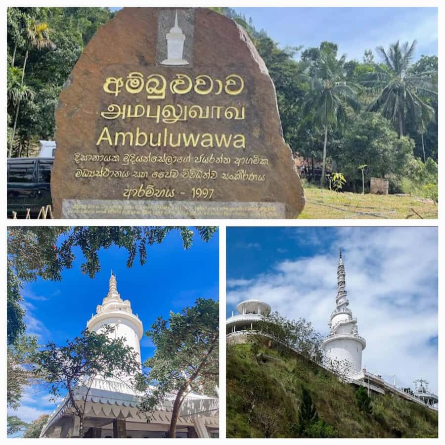 Sri Lanka kandy city by Tuk-Tuk with Ambuluwawa Tower - Scenic Mountain Roads and Village Life