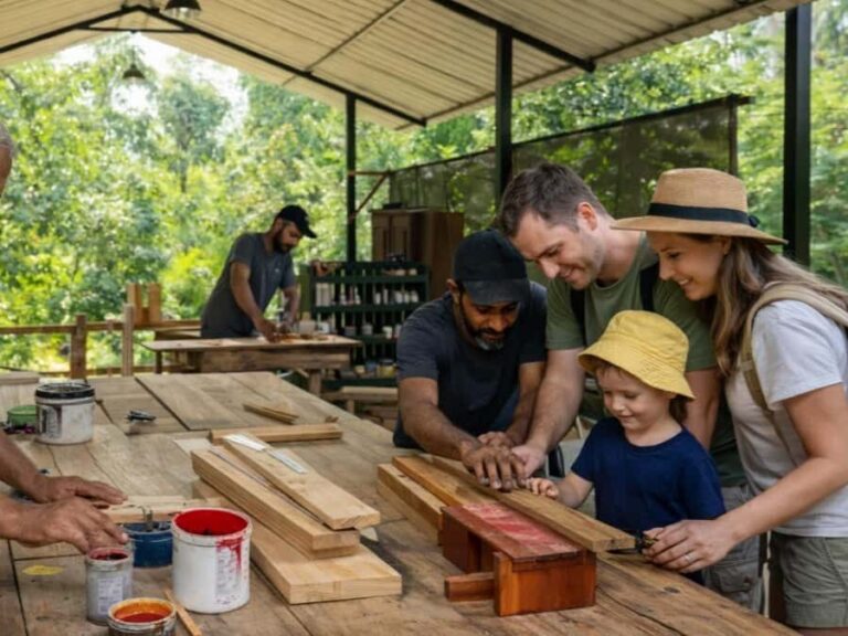 Sri Lankan Carpentry & Wood Carving Workshop: Make Souvenirs - Exploring the Village & Garden