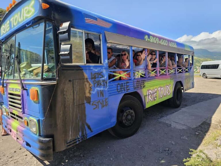 St. Kitts: Irie Open-Air Tour, Rum Tasting & Beach Time - Detailed Breakdown of the Experience