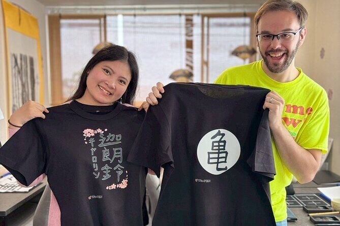 Tokyo AsakusaCalligraphy & Make T-shirt Activity - Key Points