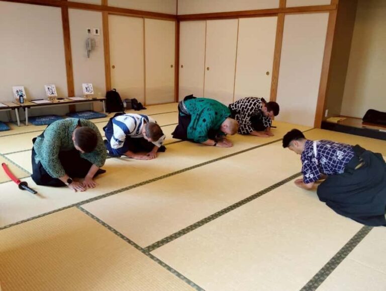 Tokyo Samurai Sword & Calligraphy Experience with Kimono - Samurai Sword (Katana) Training