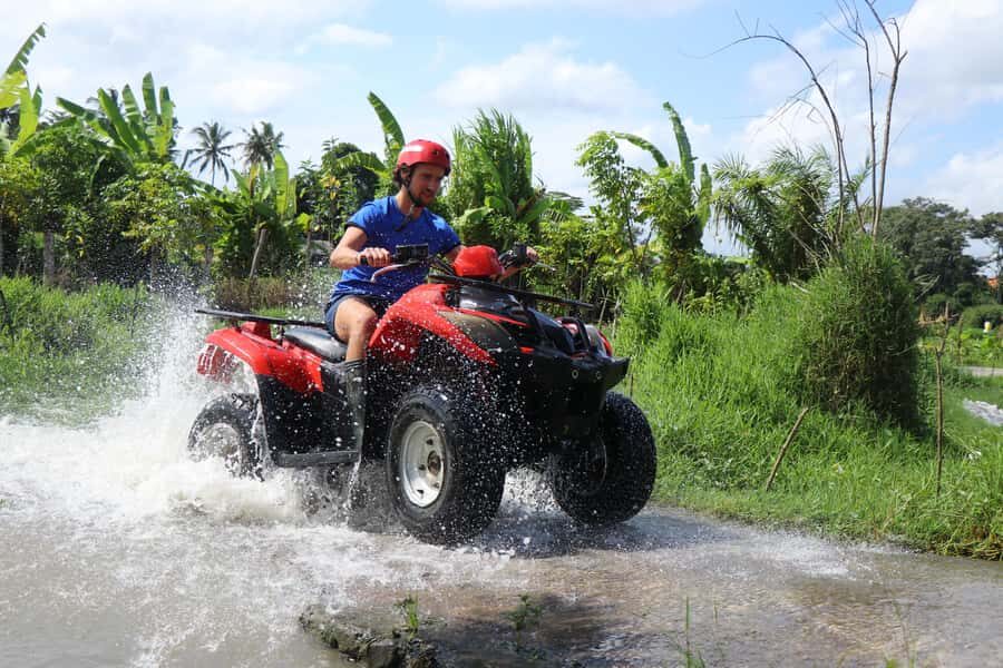 Ubud: ATV Quad Bike through river, rice fields & waterfall - Itinerary Breakdown