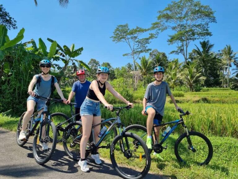 Ubud: Downhill Cycling with Volcano, Rice Terraces, and Meal - Cultural Stops and Local Encounters