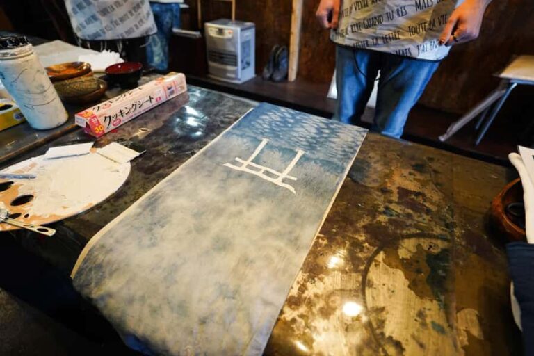 Ukiyo-e Indigo Dyeing Workshop at Mt. Fuji - Practical Details for Travelers