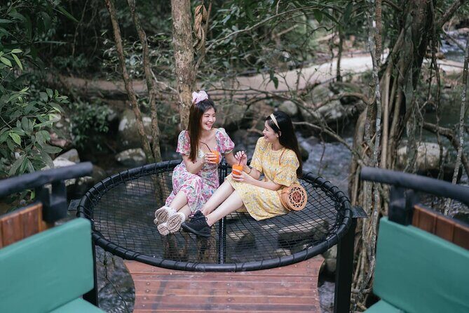 Vientiane Zipline by the Waterfall - The Landing and Waterpark Experience