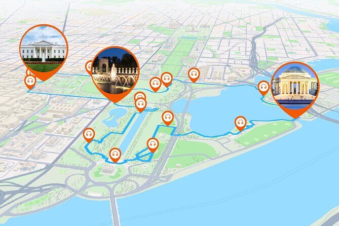 Washington Audio Guided Walking Tour 3h20 and 18 reviews - What the Tour Offers in Practical Terms