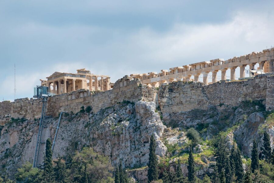 The Parthenon on the Acropolis in Athens during daytime