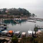 Antalya coast aerial view