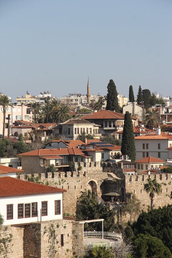Antalya old town buildings