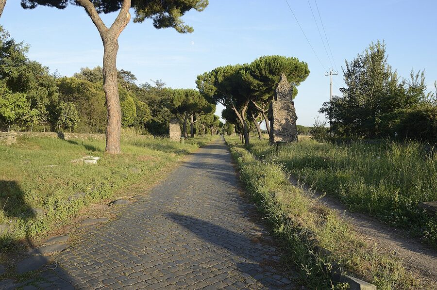 Appian Way Rome cobblestones