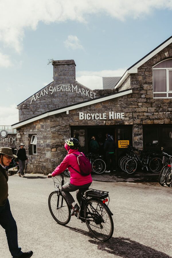 Aran Islands seen from the Irish mainland across Galway Bay