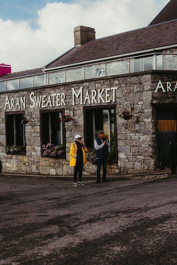 Aran Sweater Market shop front on Inishmore