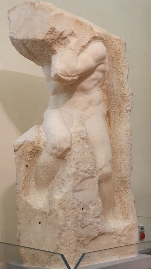 Atlas Slave by Michelangelo at the Accademia Gallery Florence