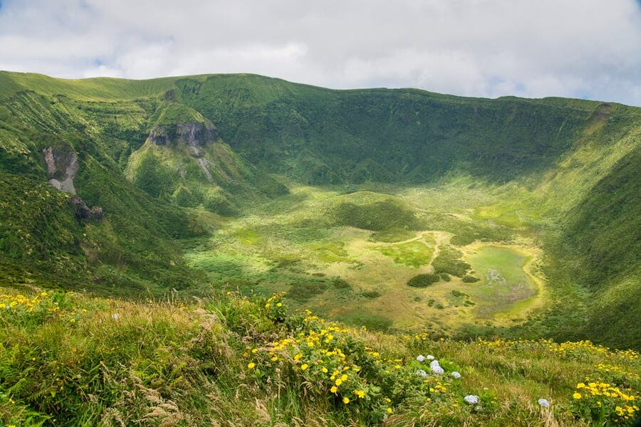 Faial Caldeira Azores green lush
