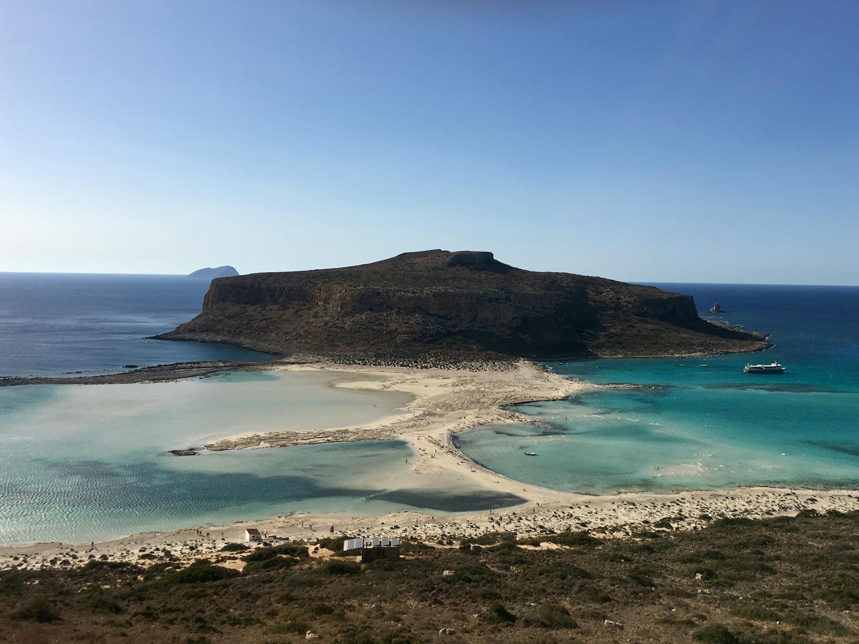 Aerial view of Balos and Chania region