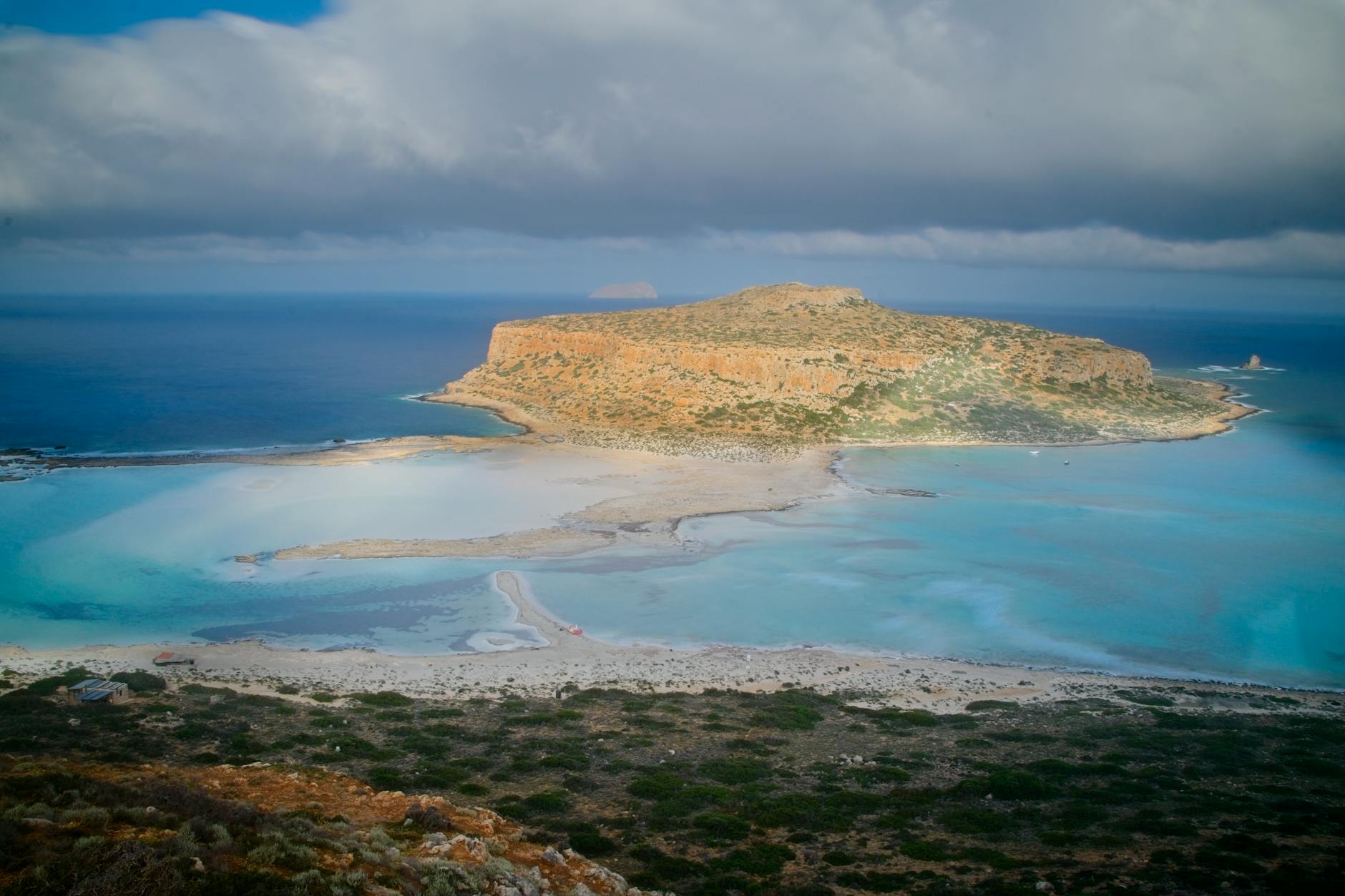 Balos Lagoon turquoise waters and sandy beach
