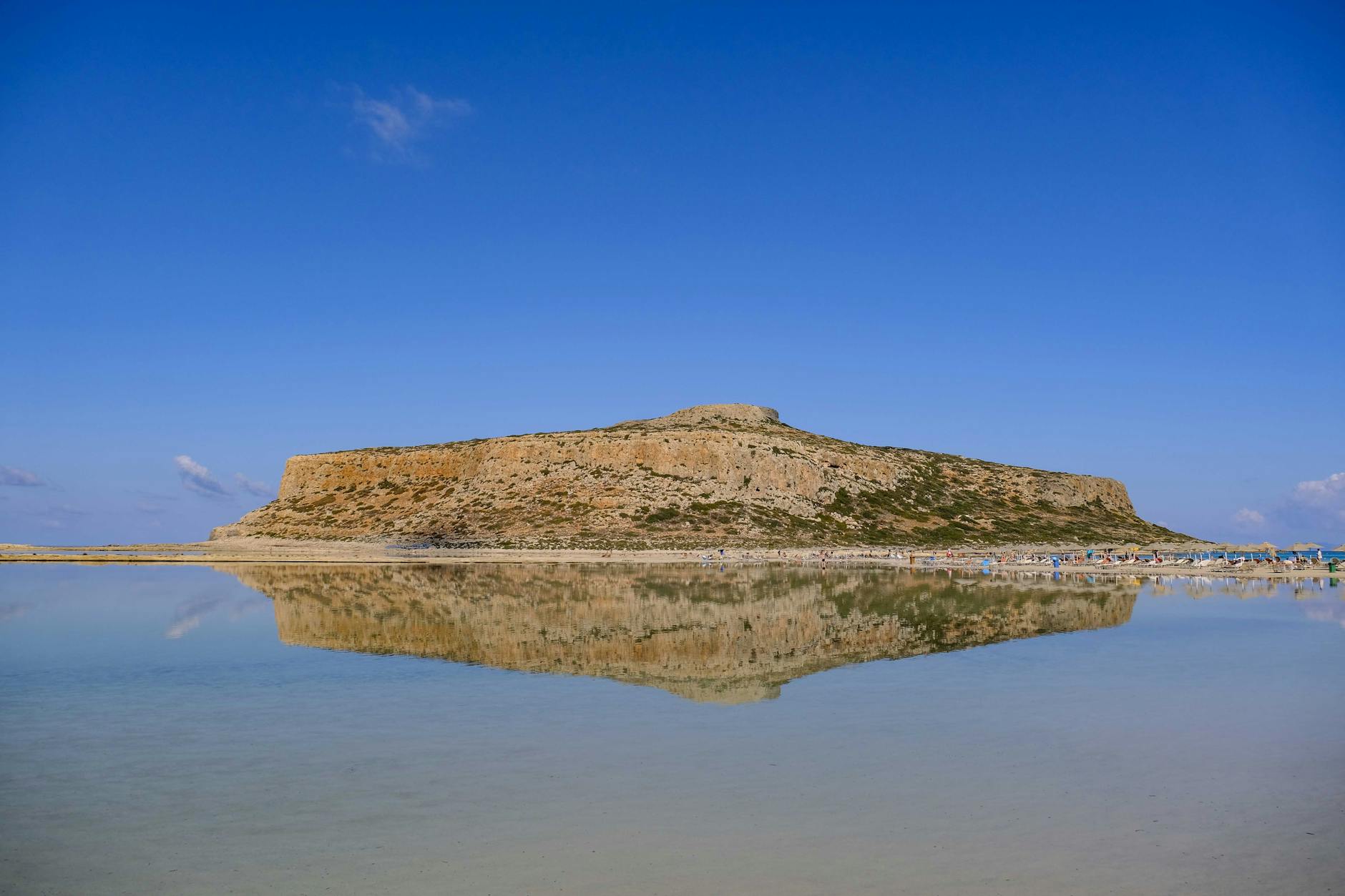 Balos Lagoon Crete with clear blue water