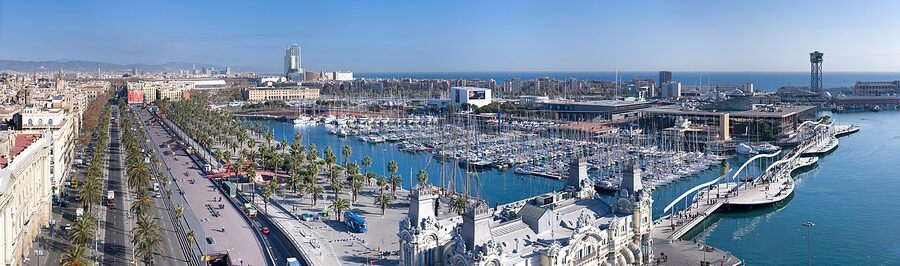 Port Vell marina Barcelona