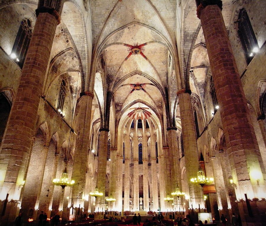 Basilica Santa Maria del Mar Ribera Barcelona