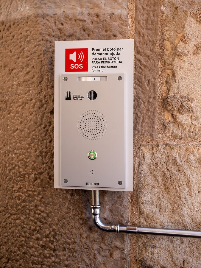 Exterior of the Sagrada Família basilica in Barcelona